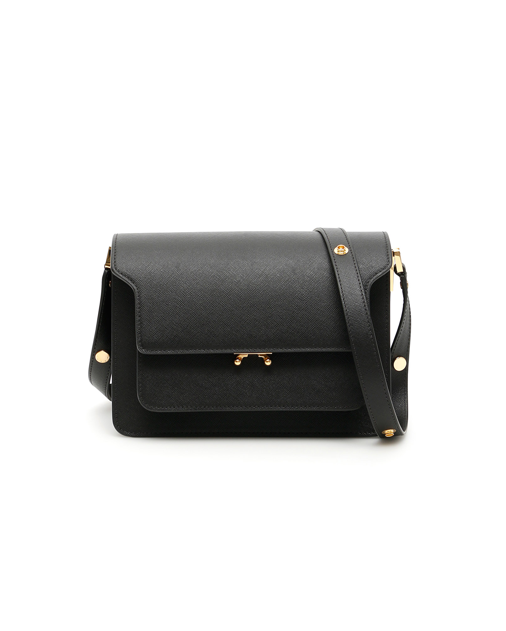 Marni Trunk Leather Medium Bag | Garmentory