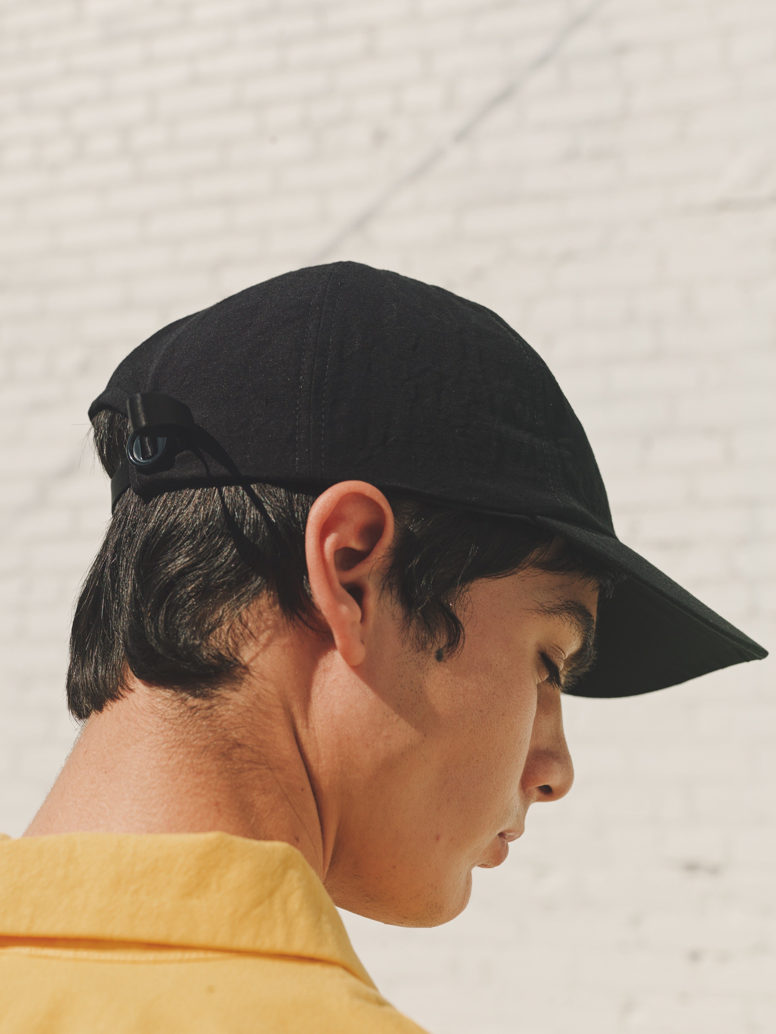 R10 Deep Cotton Linen Cap - Shade Black | Garmentory