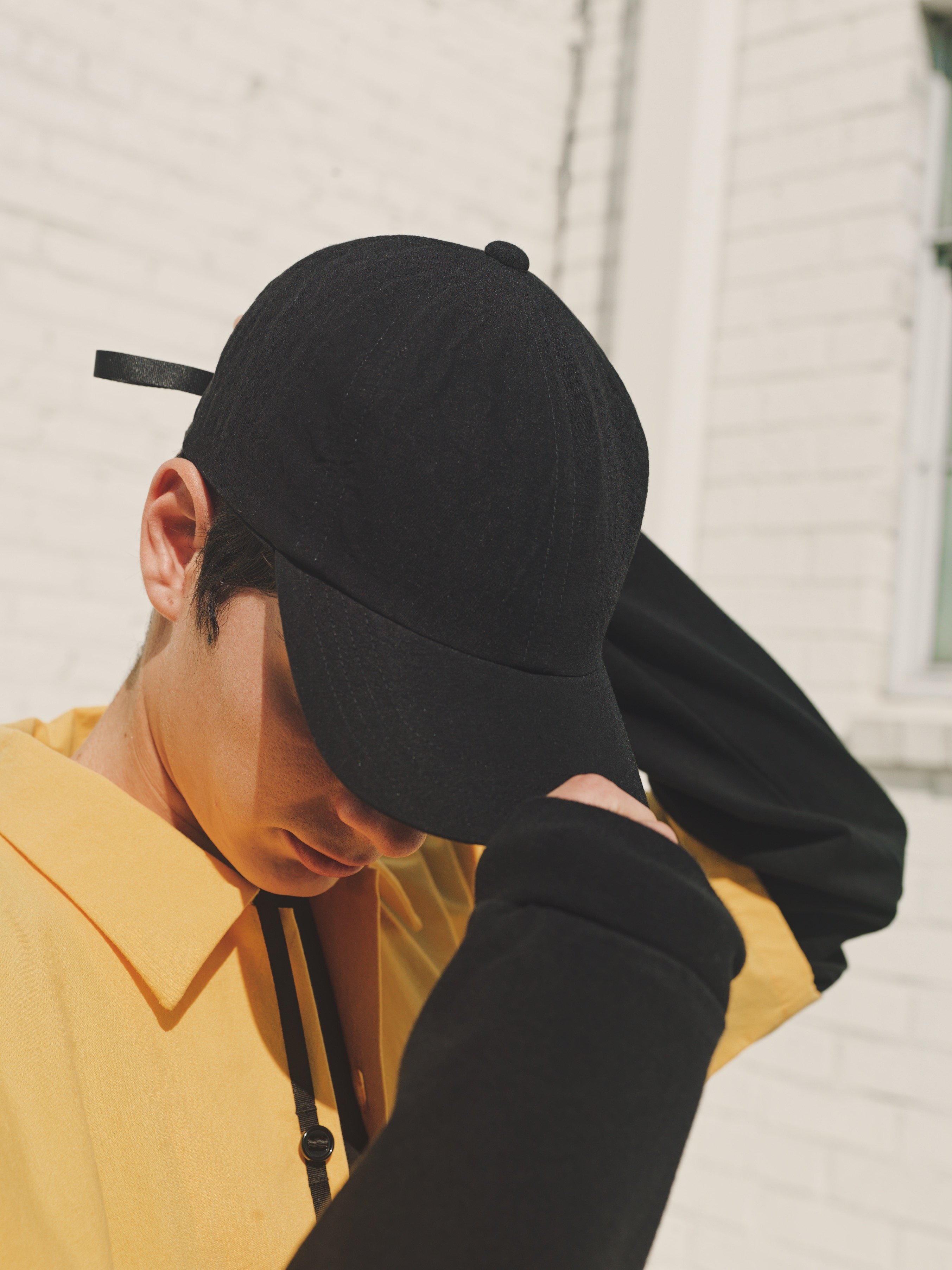 R10 Deep Cotton Linen Cap - Shade Black | Garmentory