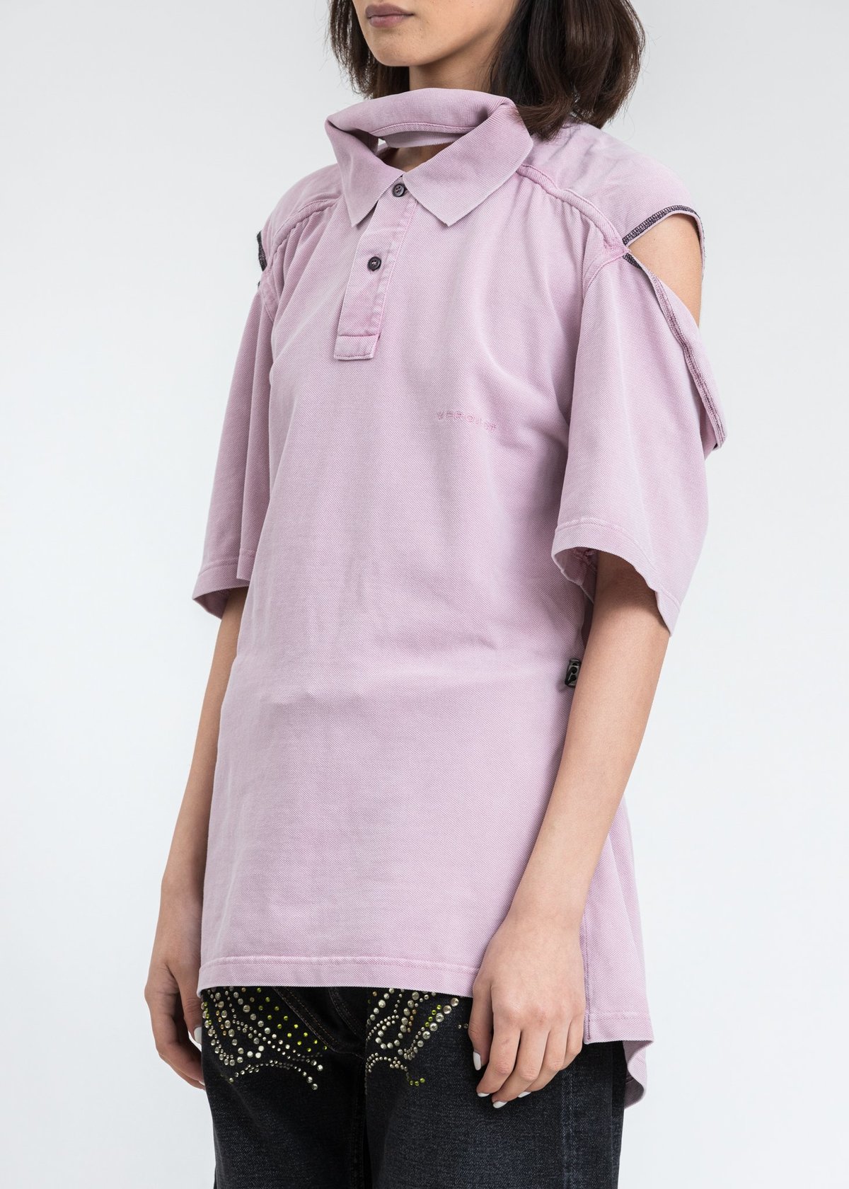 Y/project Convertible Polo top - Pink | Garmentory