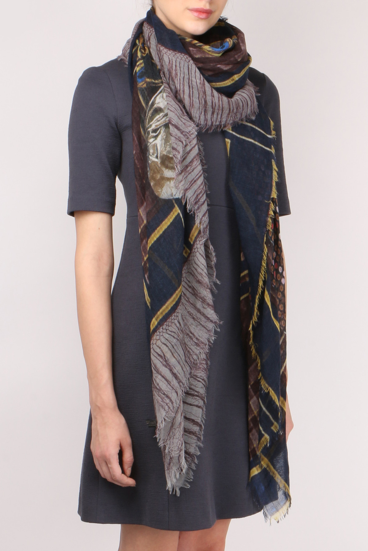Franco Ferrari Outfit Print Gypsy Scarf | Garmentory