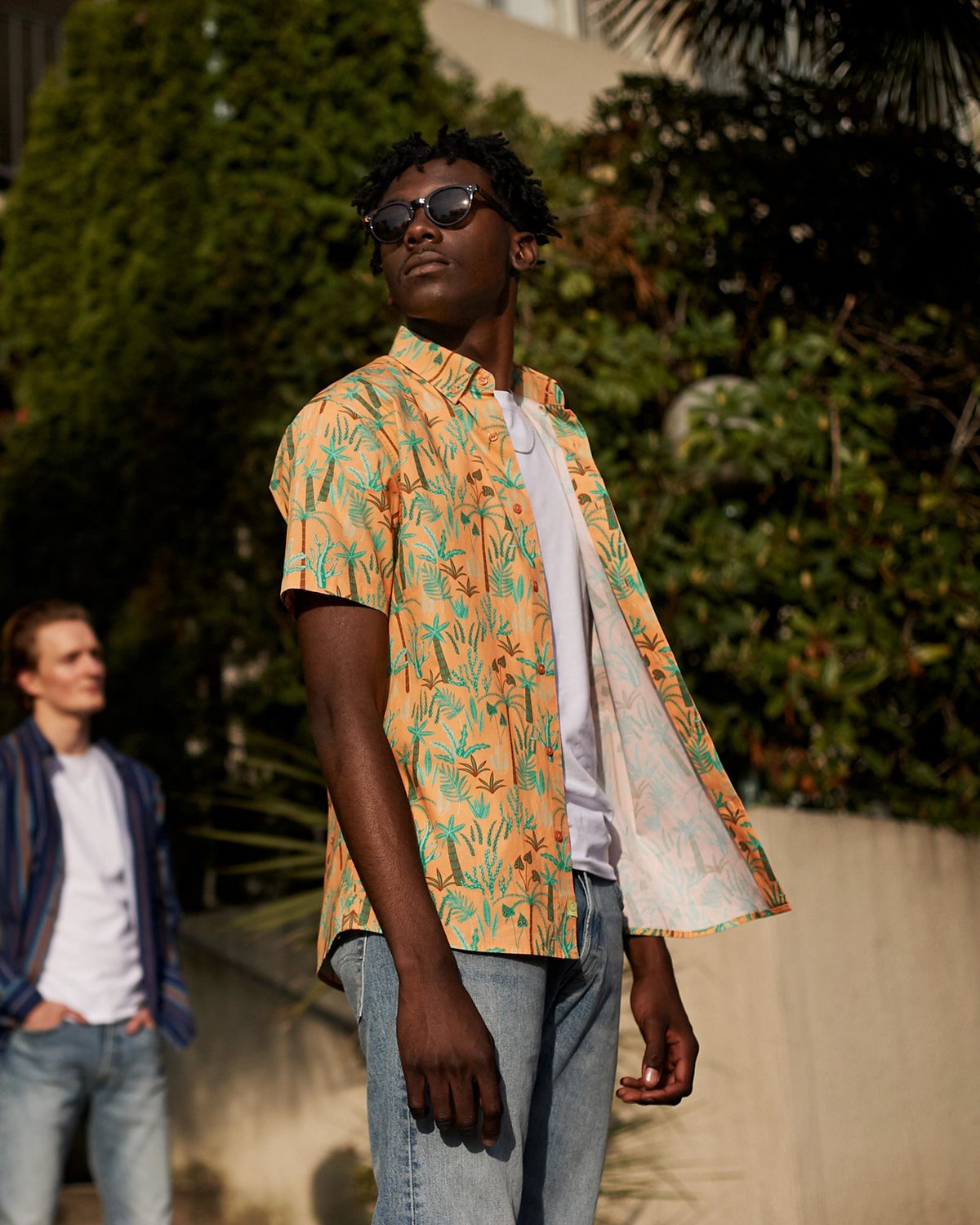 Poplin & Co. Desert Plants Button Down Short Sleeve Shirt | Garmentory
