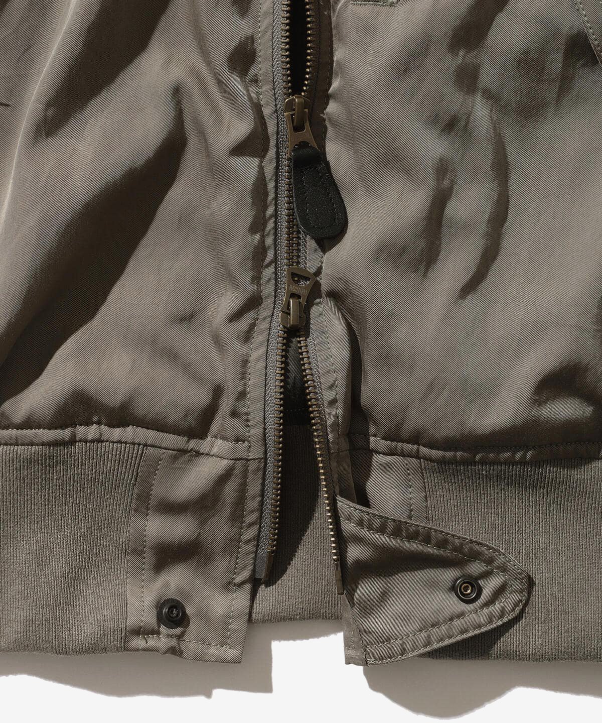 Beams Plus Satin Flight Jacket - Sage | Garmentory