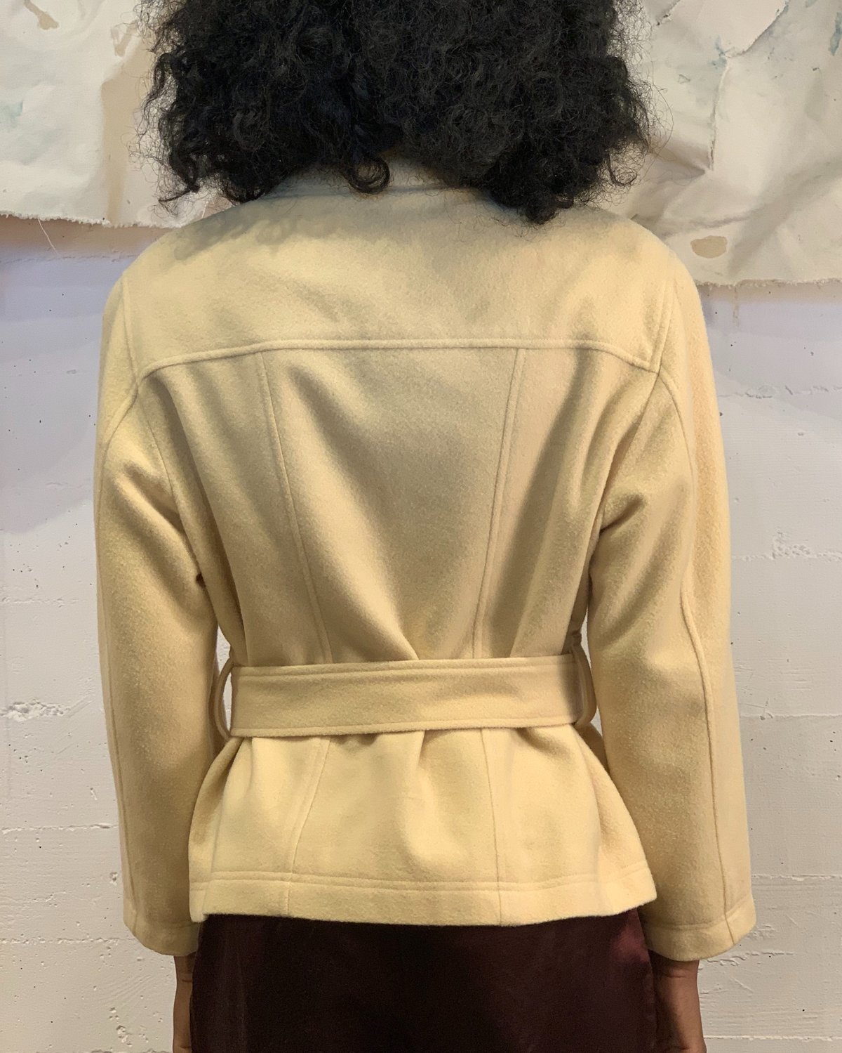 Vintage Belted Jacket - Butter | Garmentory