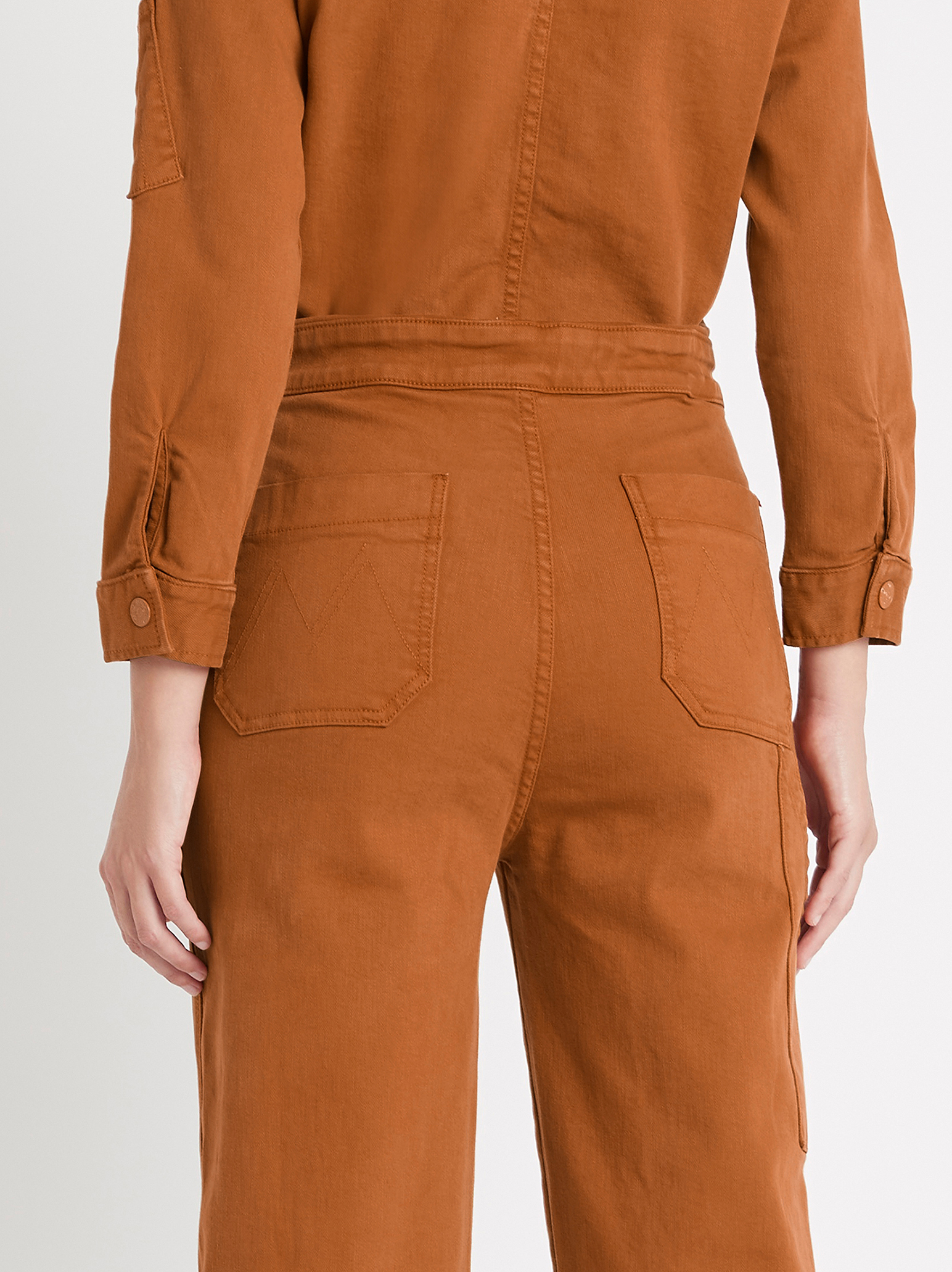 Mother Denim The Fixer Jumpsuit - Tan | Garmentory