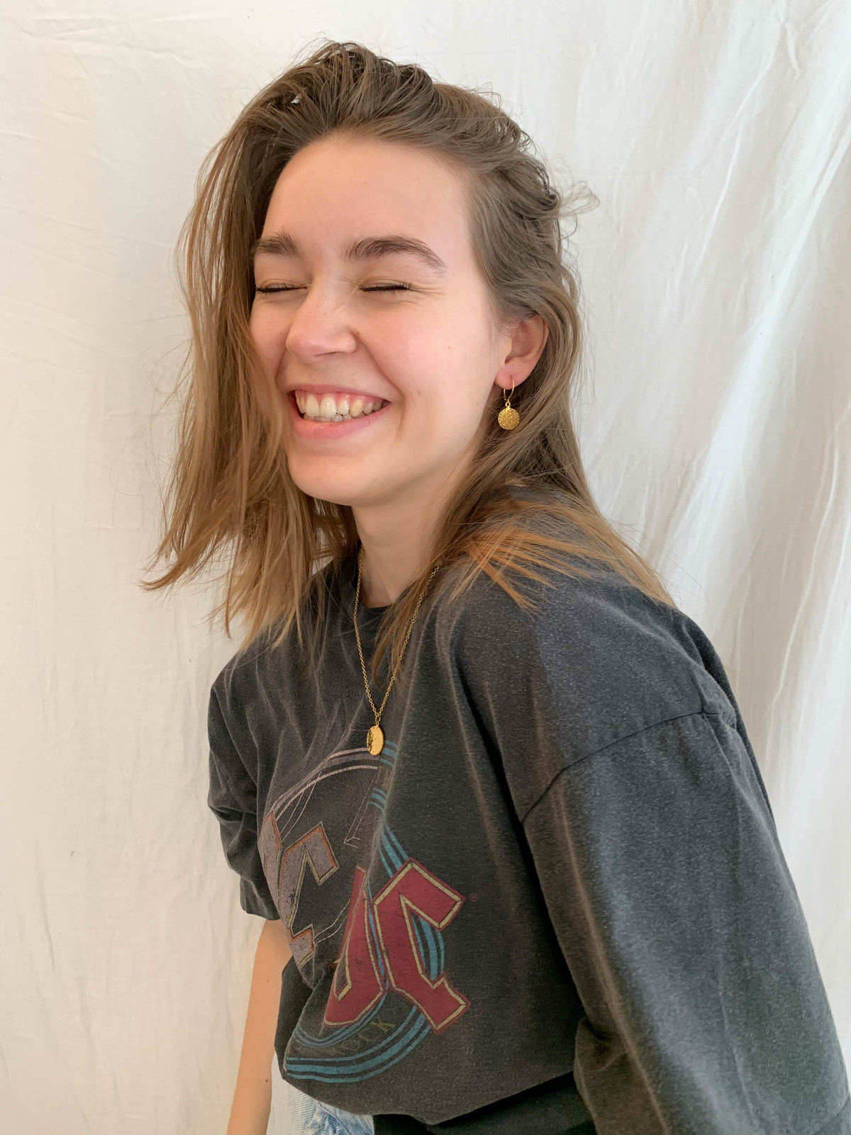 The CANO Shoe ANA Gold Hammered Necklace | Garmentory