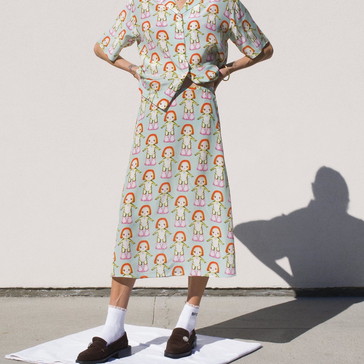 Sandy Liang Chan Chan Skirt - Margot Mint | Garmentory