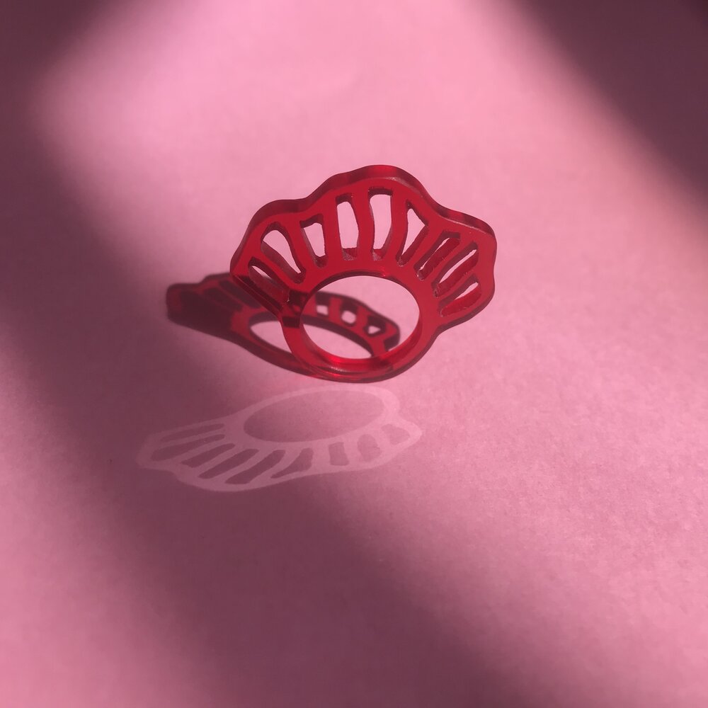 Wasted Effort ANEMONE RING - red | Garmentory