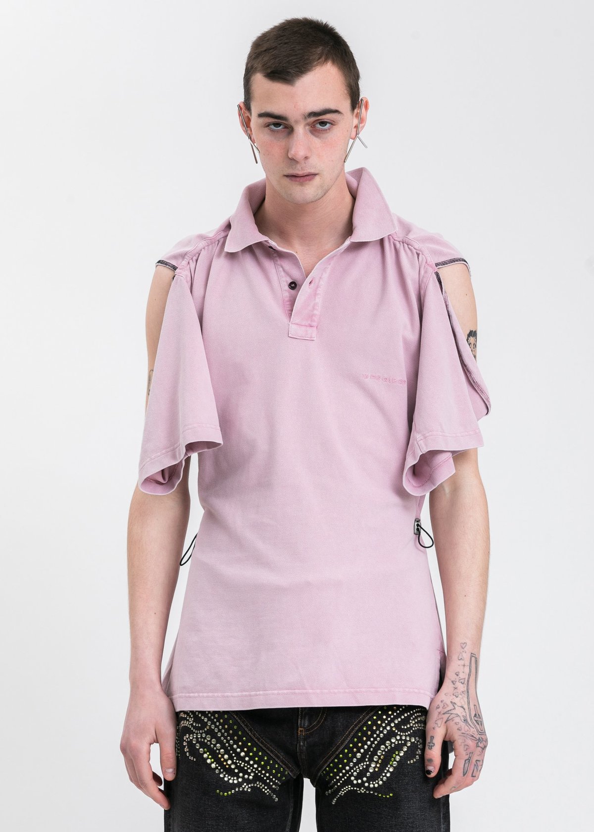 Y/project Convertible Polo - Pink | Garmentory