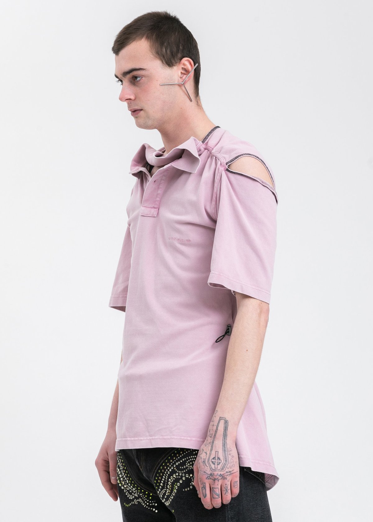 Y/project Convertible Polo - Pink | Garmentory