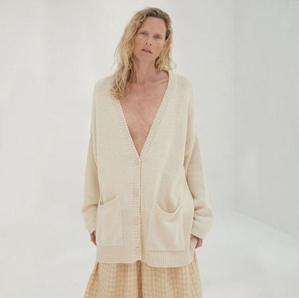 Cordera Chunky Cardigan - Natural | Garmentory