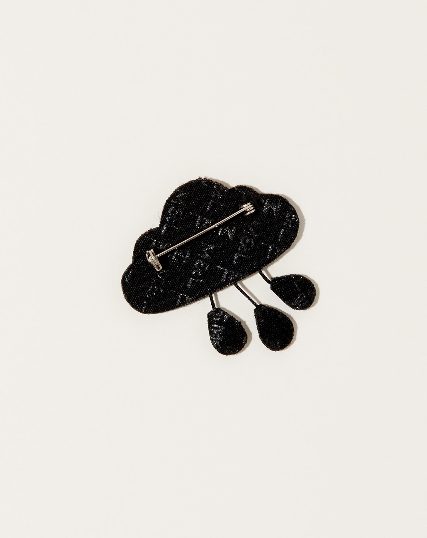 Macon Et Lesquoy Cloud and Rain Pin - Gray/Black | Garmentory