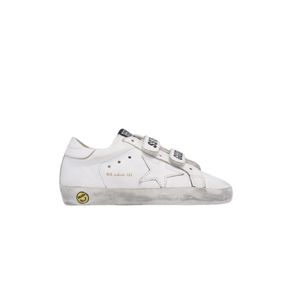 Golden Goose Old School Velcro Leather Upper White Baby ...
