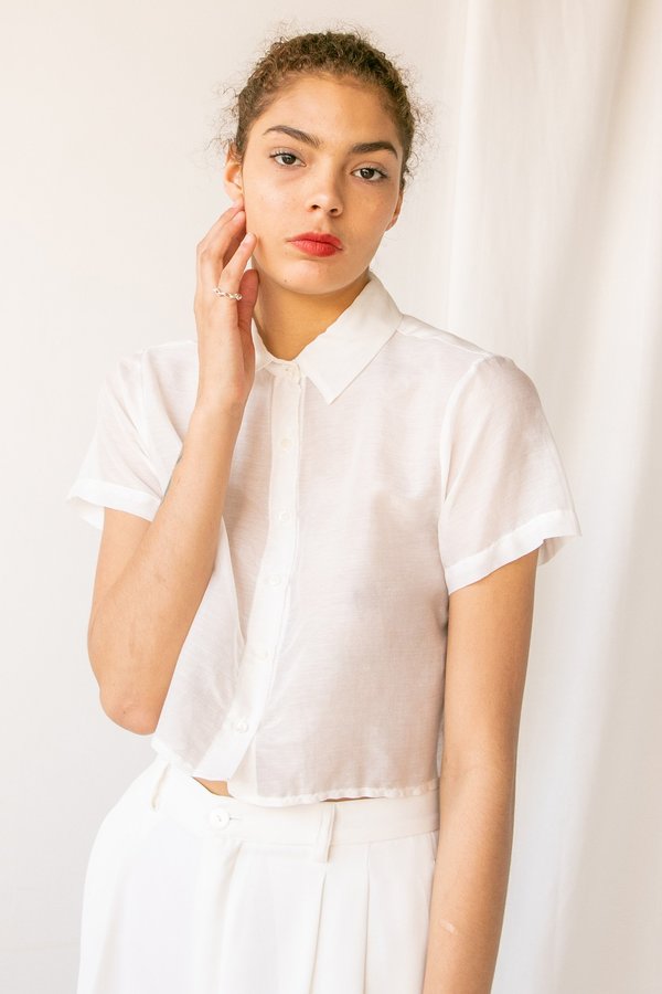 Angie Bauer Neada Top - white | Garmentory