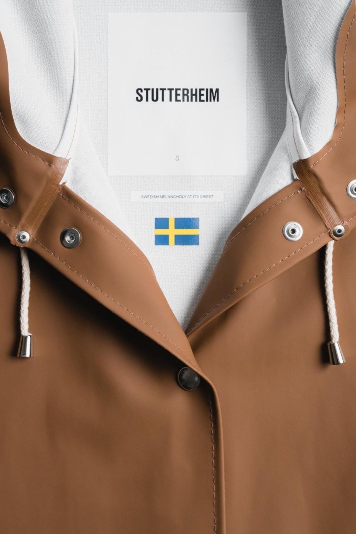 Stutterheim MOSEBACKE RAIN JACKET - COGNAC | Garmentory