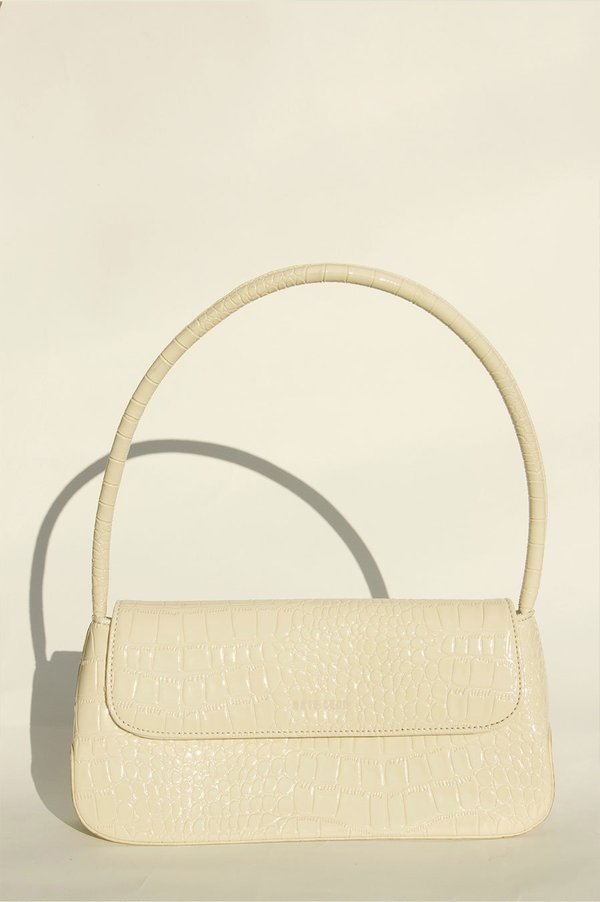 BRIE LEON Camille bag - Oily Croc Bone | Garmentory