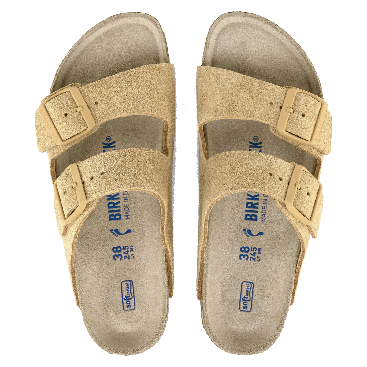 Birkenstock Arizona Soft Foot Bed Narrow - Latte Cream | Garmentory