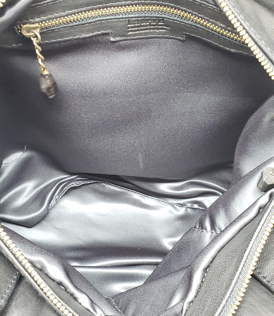 Laura B Milena Leather Shopper Bag - Black | Garmentory