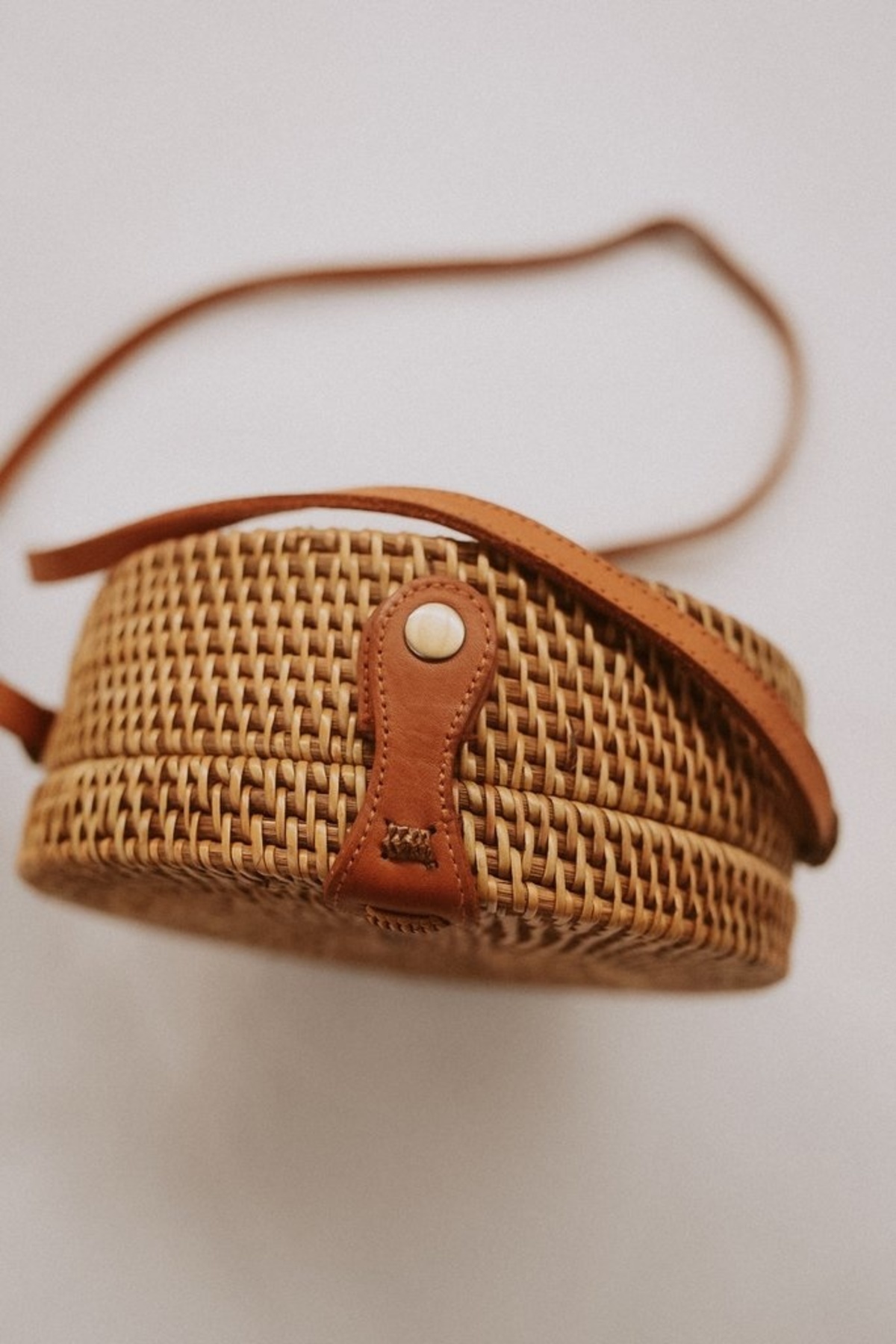 Village Thrive Round Rattan Purse - Multiple Colors | Garmentory