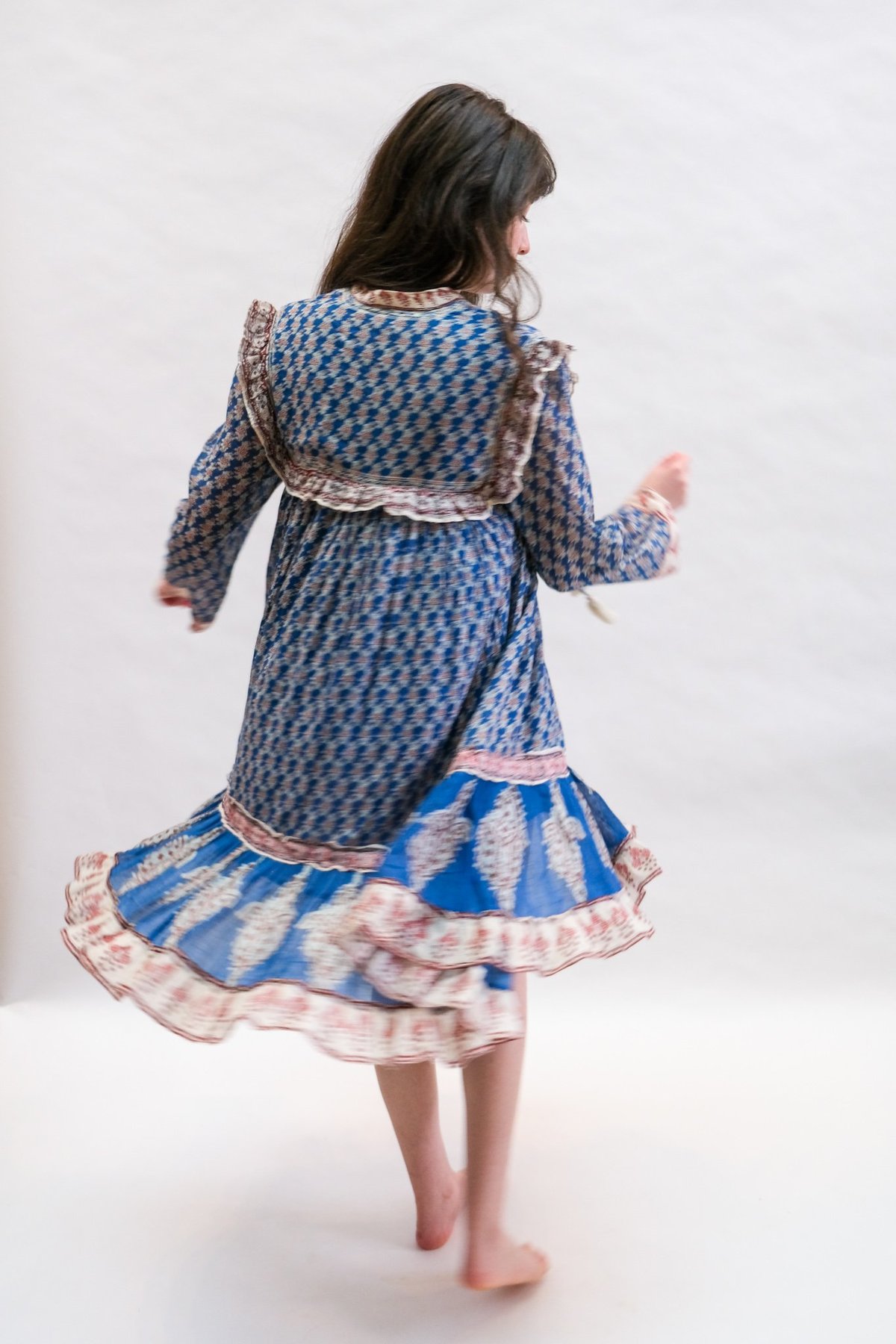 Madi Mini Dress in Cerulean by M.A.B.E | Garmentory