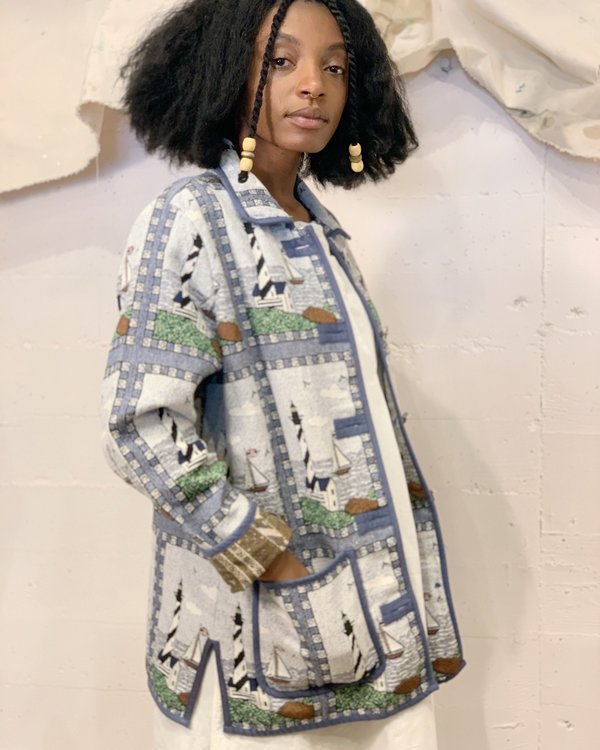 Vintage Lighthouse Woven jacket - Multi | Garmentory