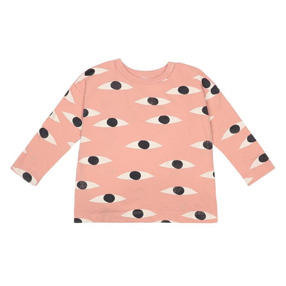 Bobo Choses Child Long Sleeved T-shirt With All Over Eyes Print Pink ...