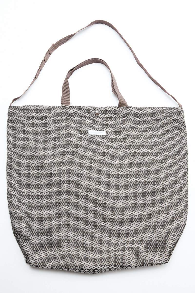 Engineered Garments Carry All Tote - Brown Basketweave Cross Dobby ...