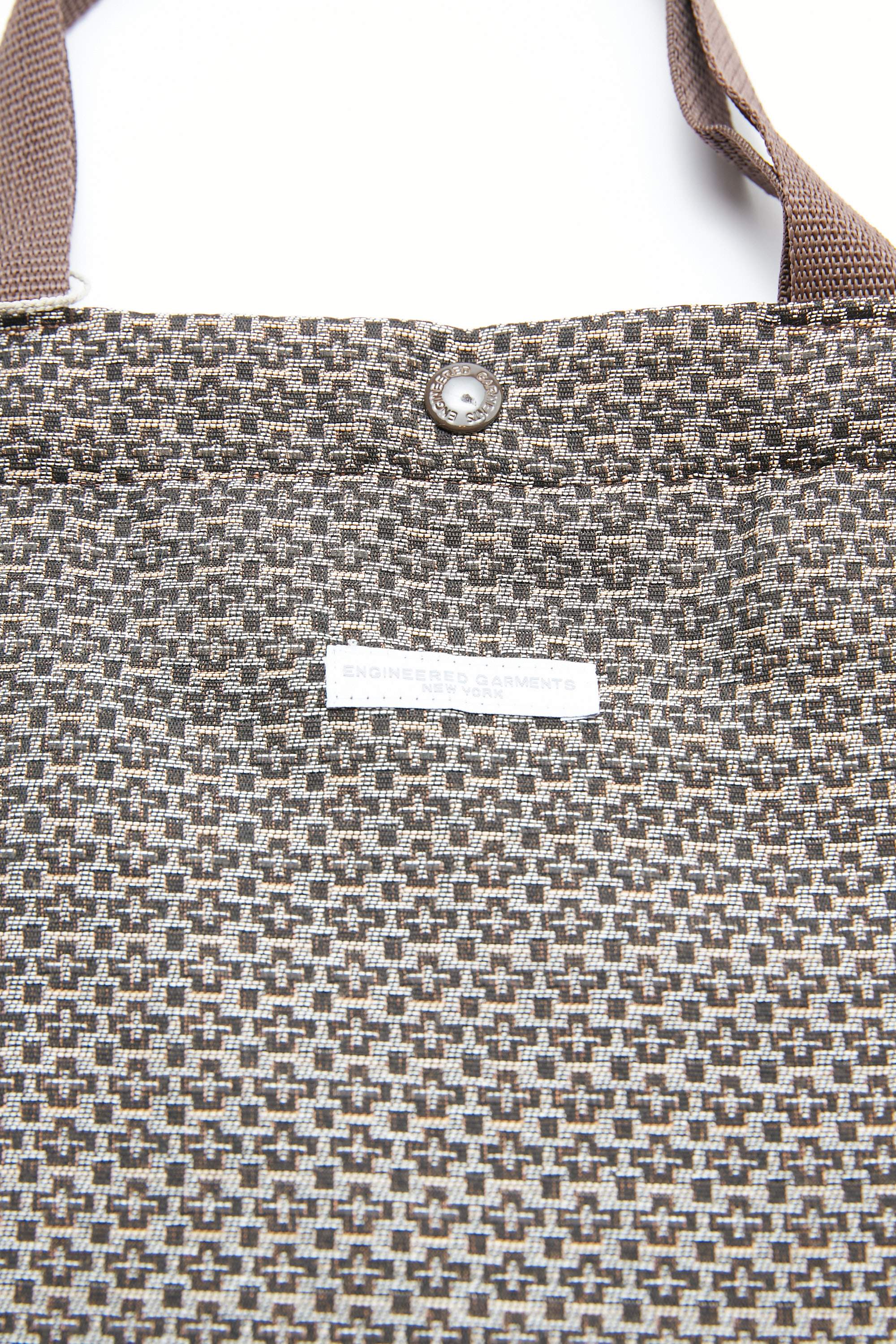 Engineered Garments Carry All Tote - Brown Basketweave Cross Dobby ...