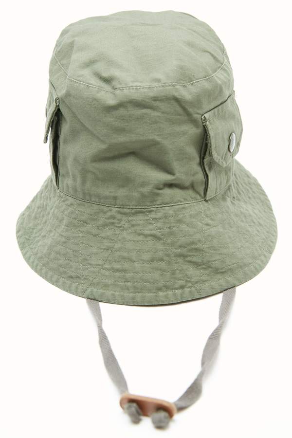 Engineered Garments Explorer Hat - Olive Cotton Ripstop | Garmentory