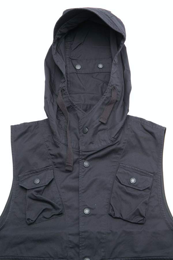 Engineered Garments Field Vest - Black High Count Twill | Garmentory