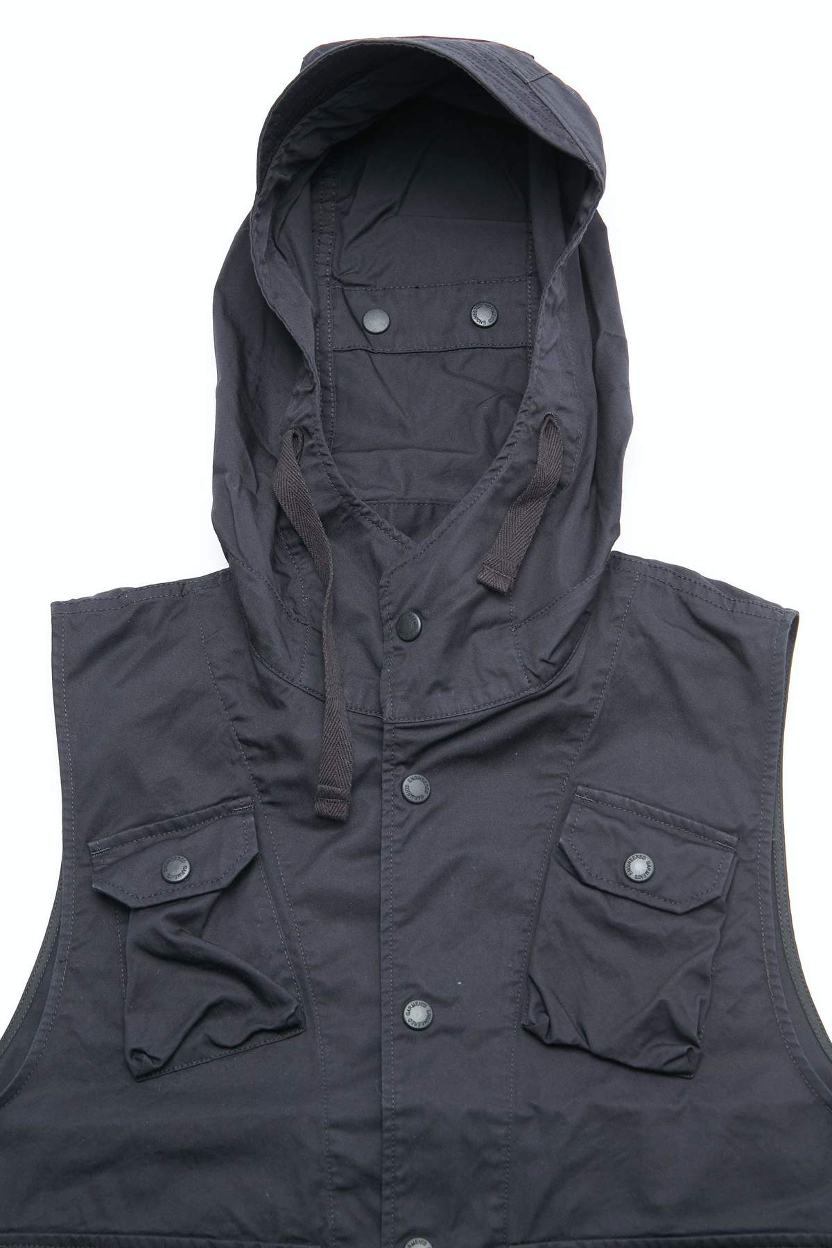 Engineered Garments Field Vest - Black High Count Twill | Garmentory