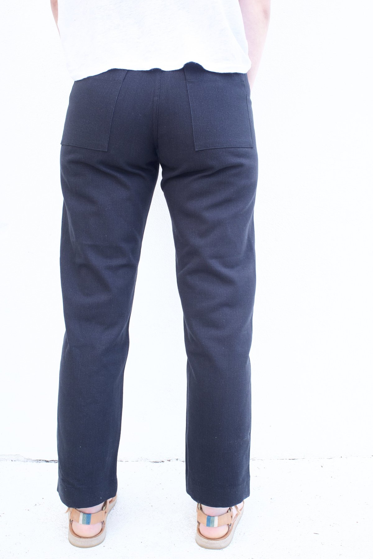 Beaton Linen Utility Pant - Black | Garmentory
