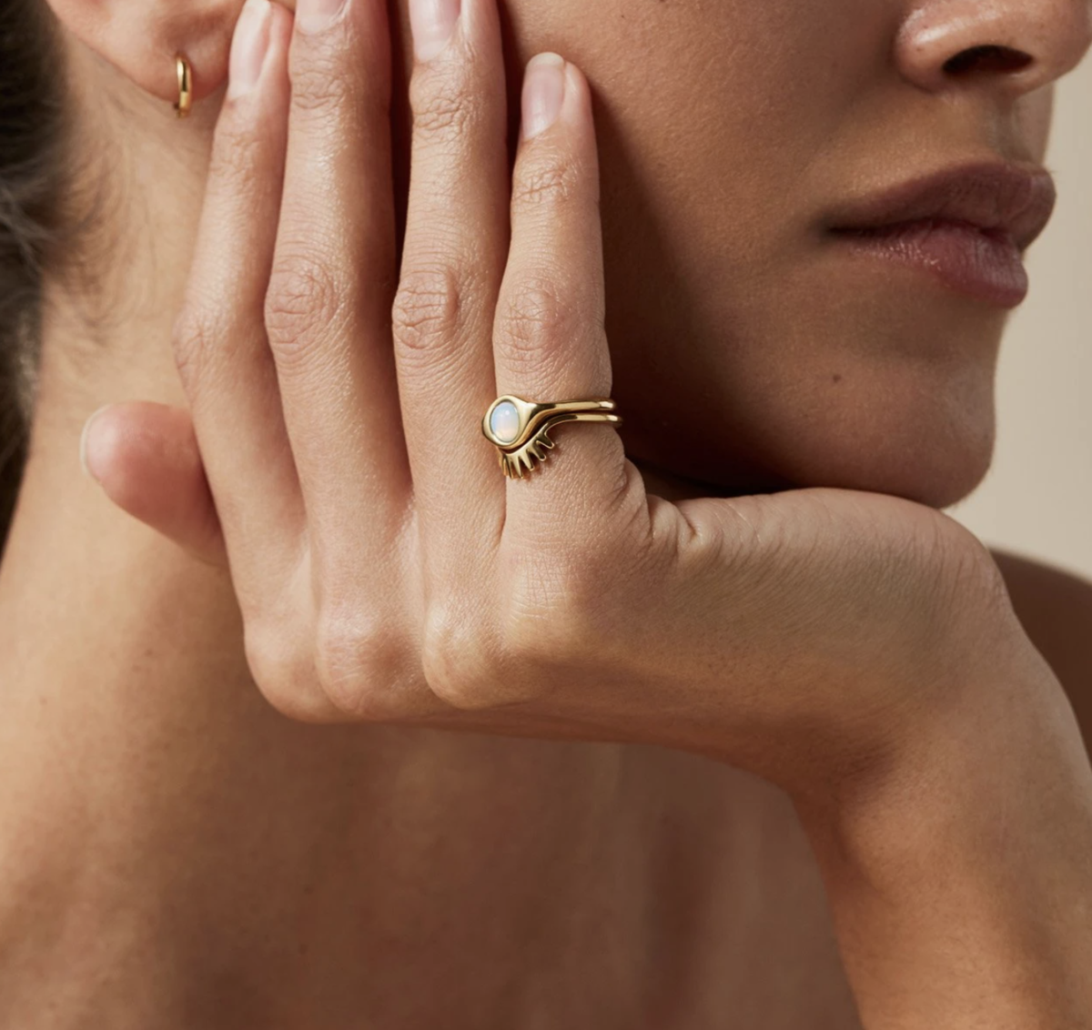 Jenny Bird Lia set ring - 14k Gold/brass | Garmentory