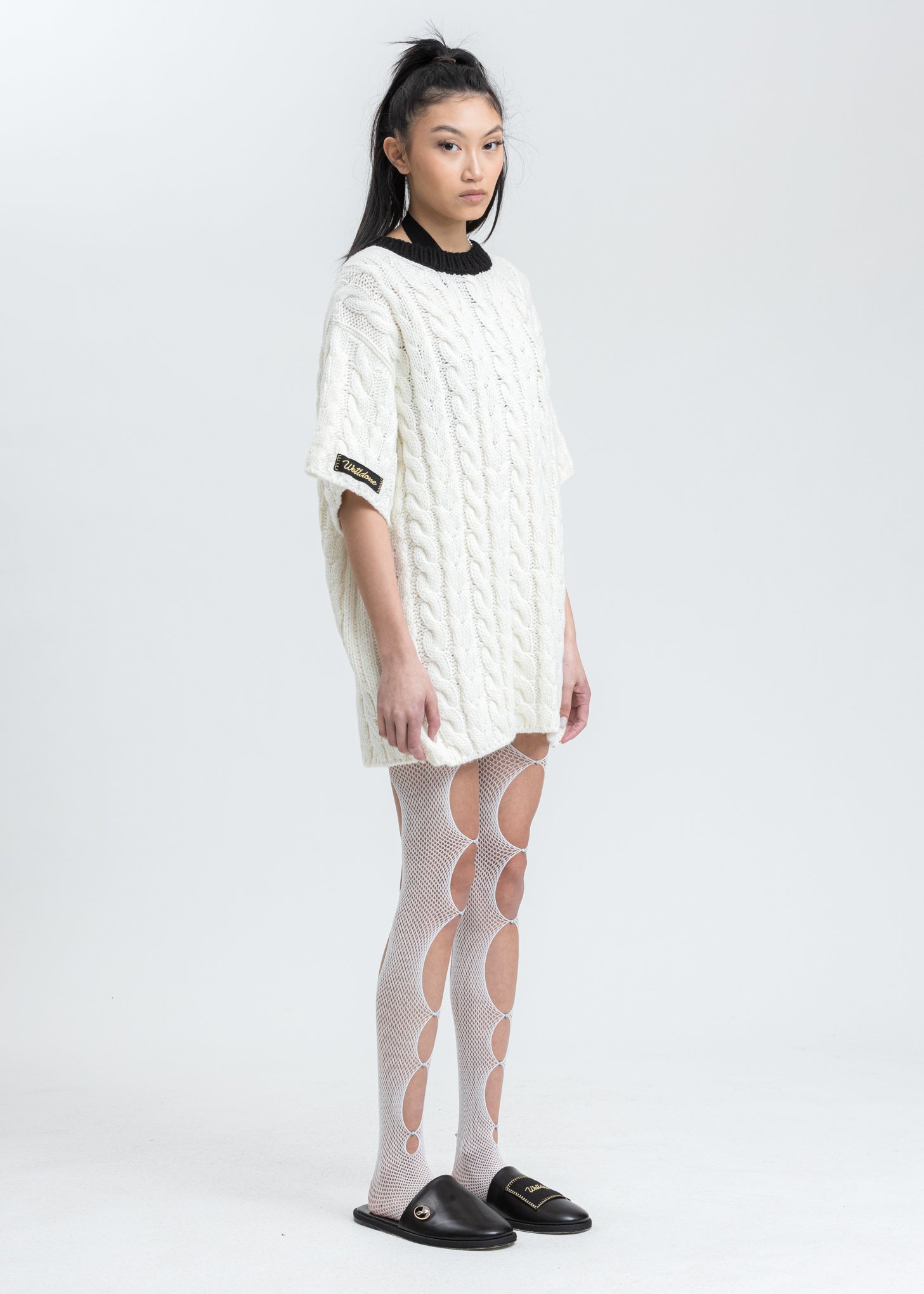 Rui Fishnet Stockings - White | Garmentory