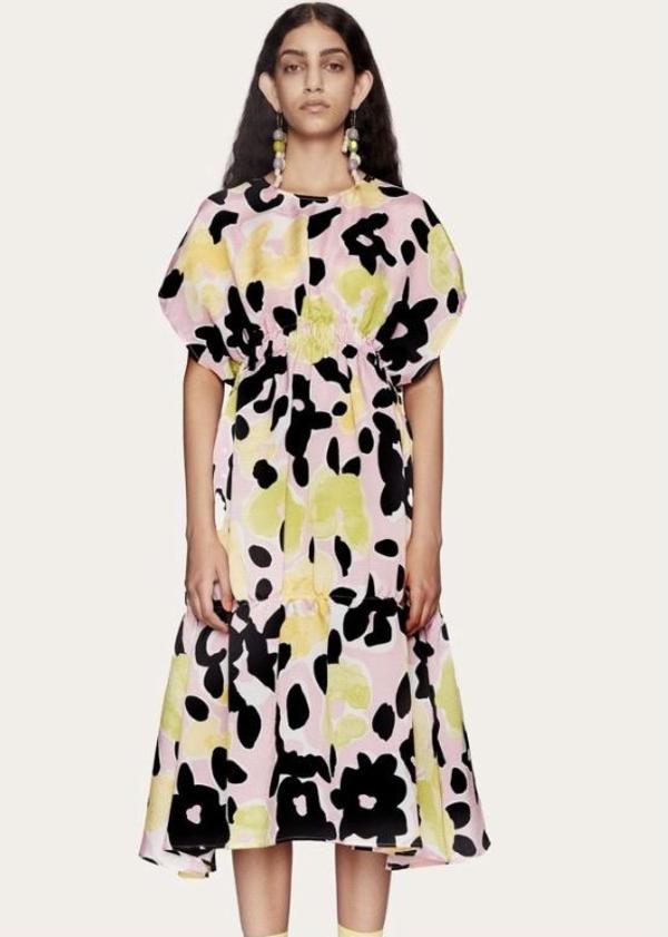 Stine Goya Jordan Dress - Watercolour Flora | Garmentory