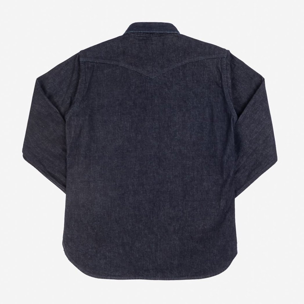 IHSH-33T Indigo 12oz Selvedge Denim Tonal Stitching Shirt - blue ...
