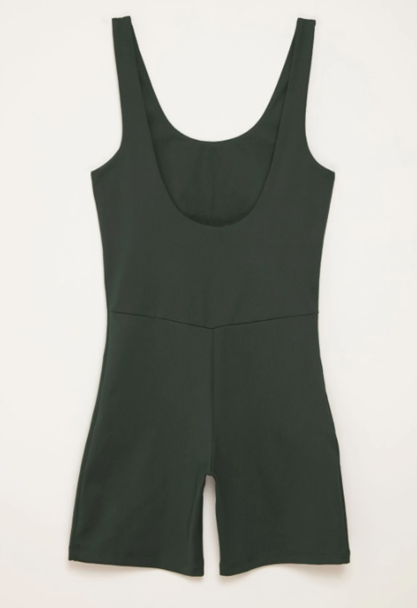 Girlfriend Collective Bike Unitard - Moss | Garmentory