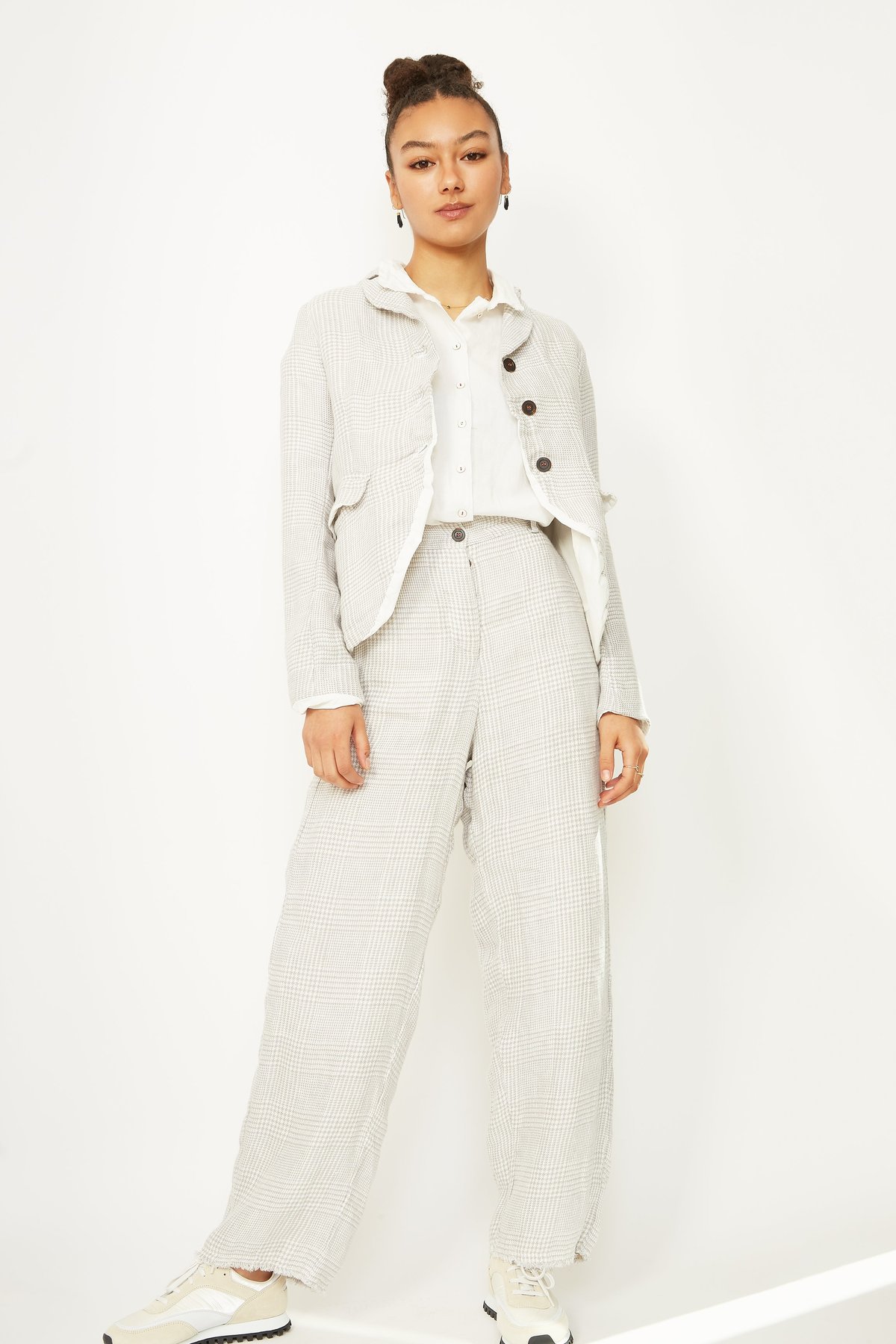 H+ Hannoh Wessel Vania Jacket - Grey Check | Garmentory