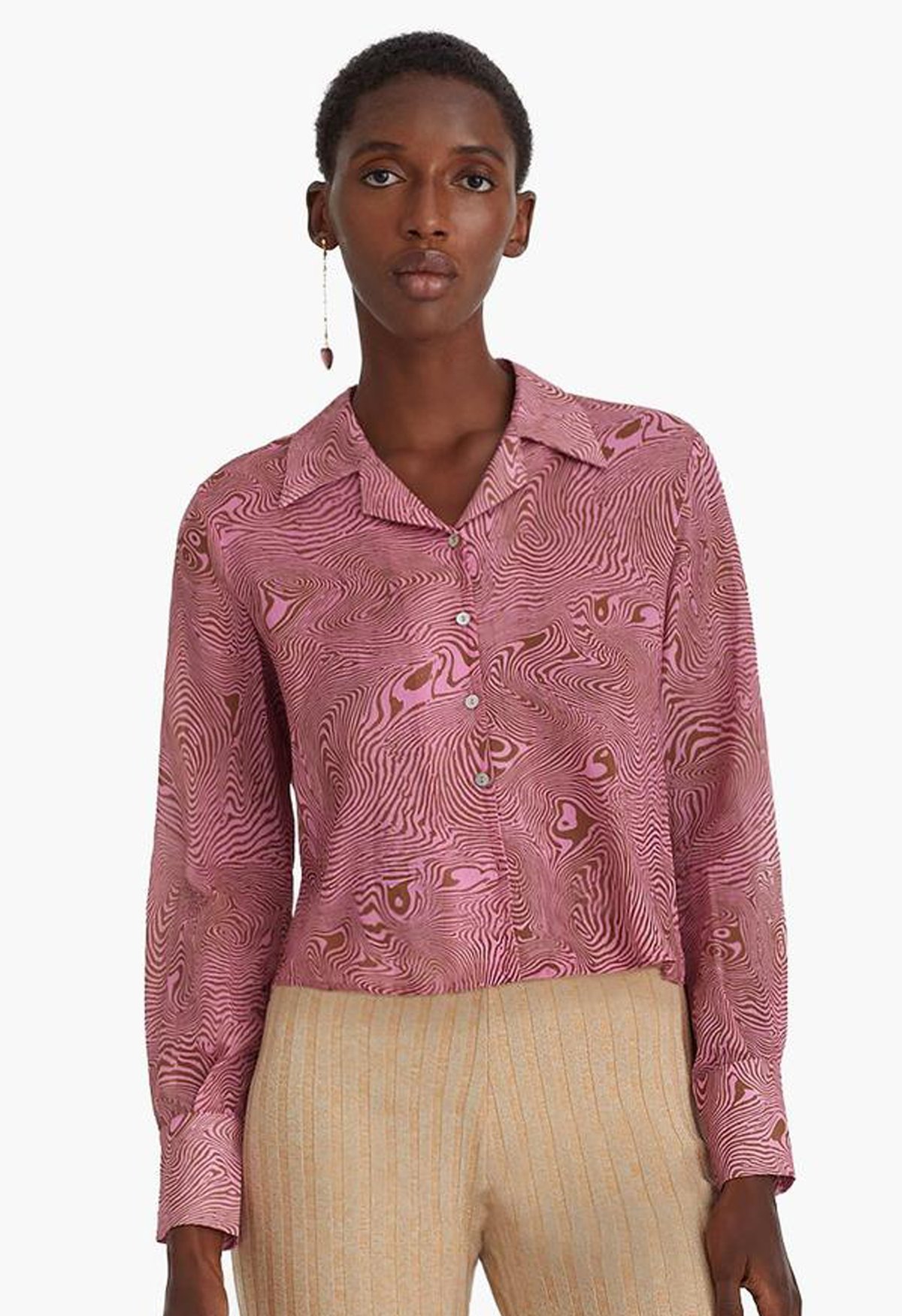 Paloma Wool Paloma Wool Sonia Top - Pink/Huella Print | Garmentory