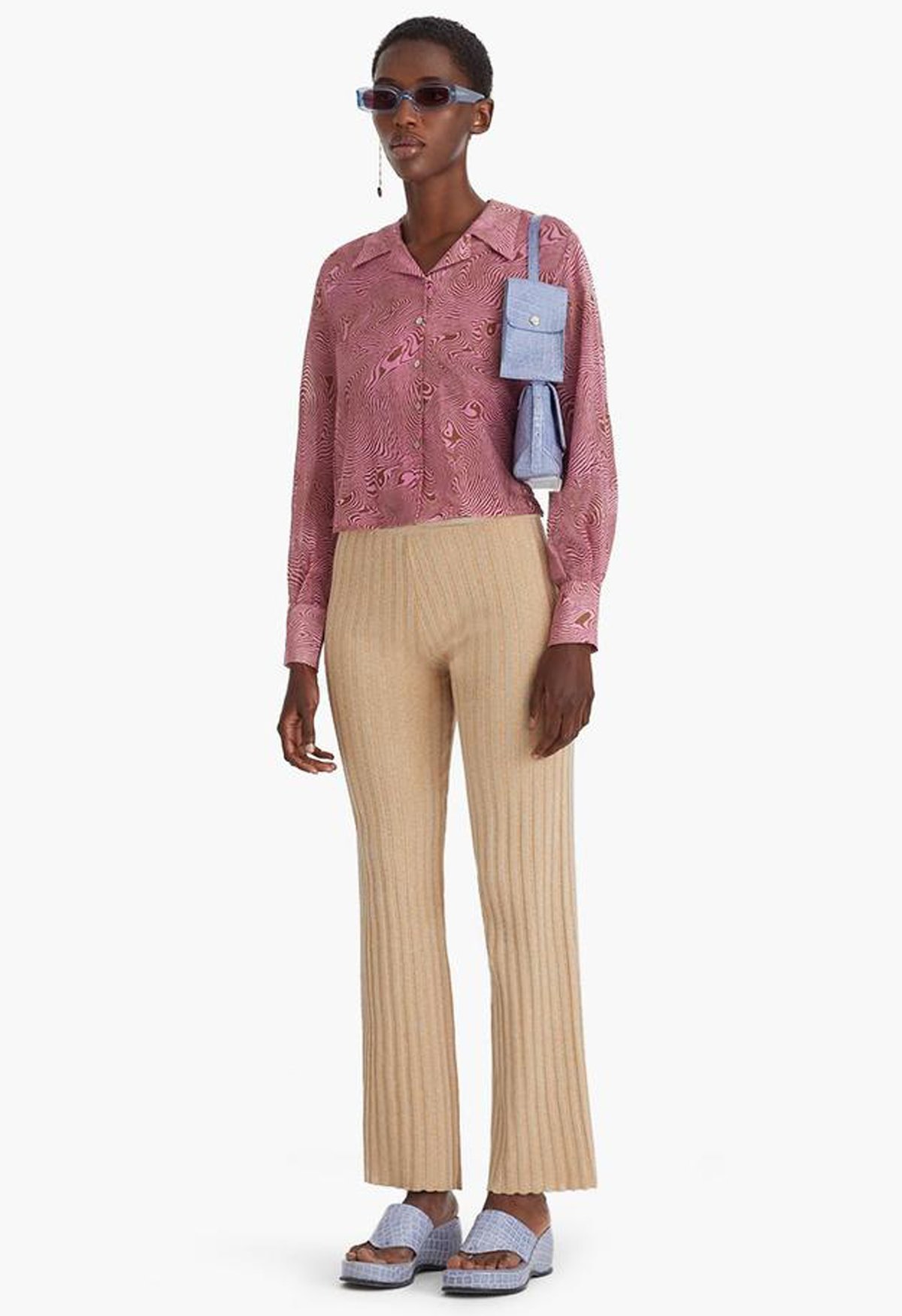 Paloma Wool Paloma Wool Sonia Top - Pink/Huella Print | Garmentory