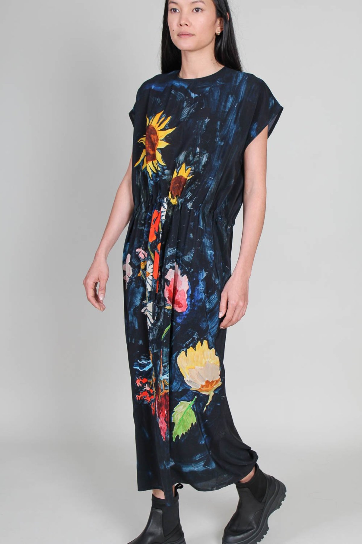 Anntian Simple Dress - Panel Print | Garmentory
