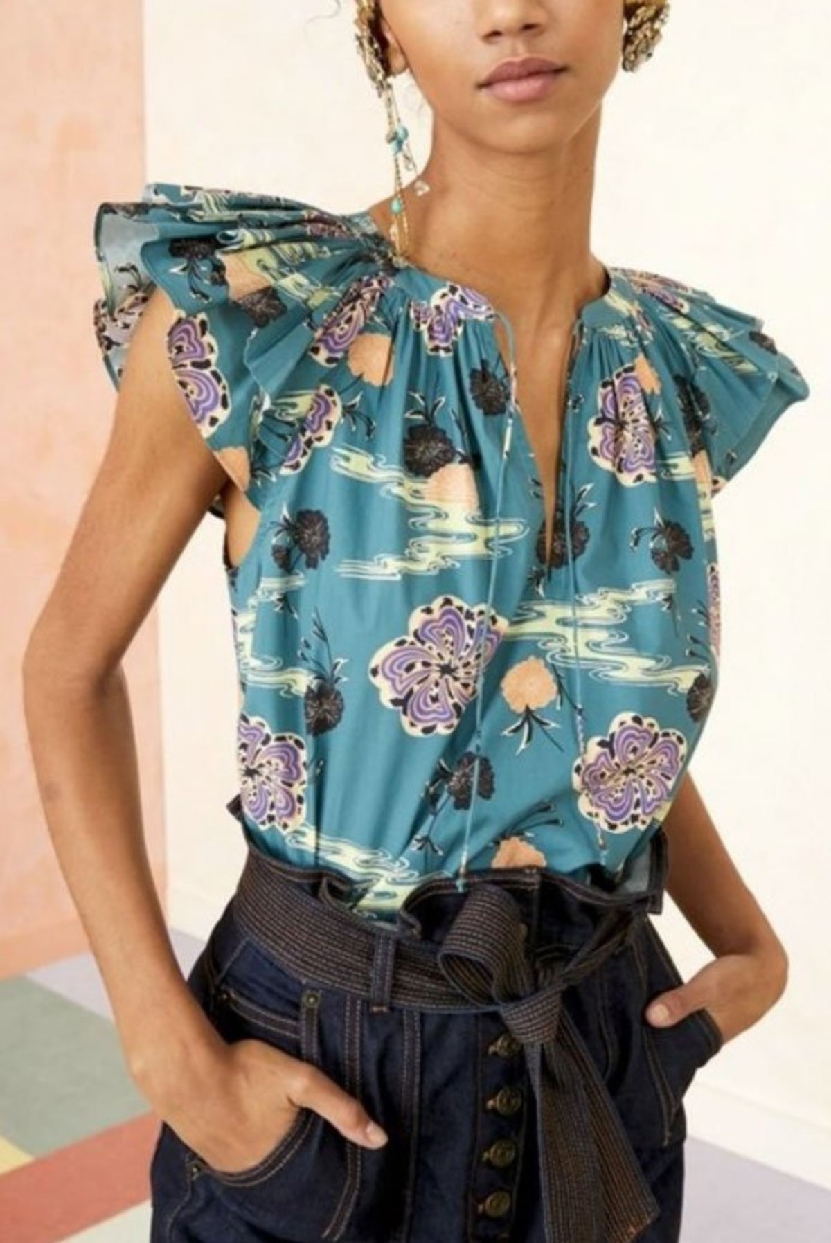 Ulla Johnson Elia Top - River | Garmentory