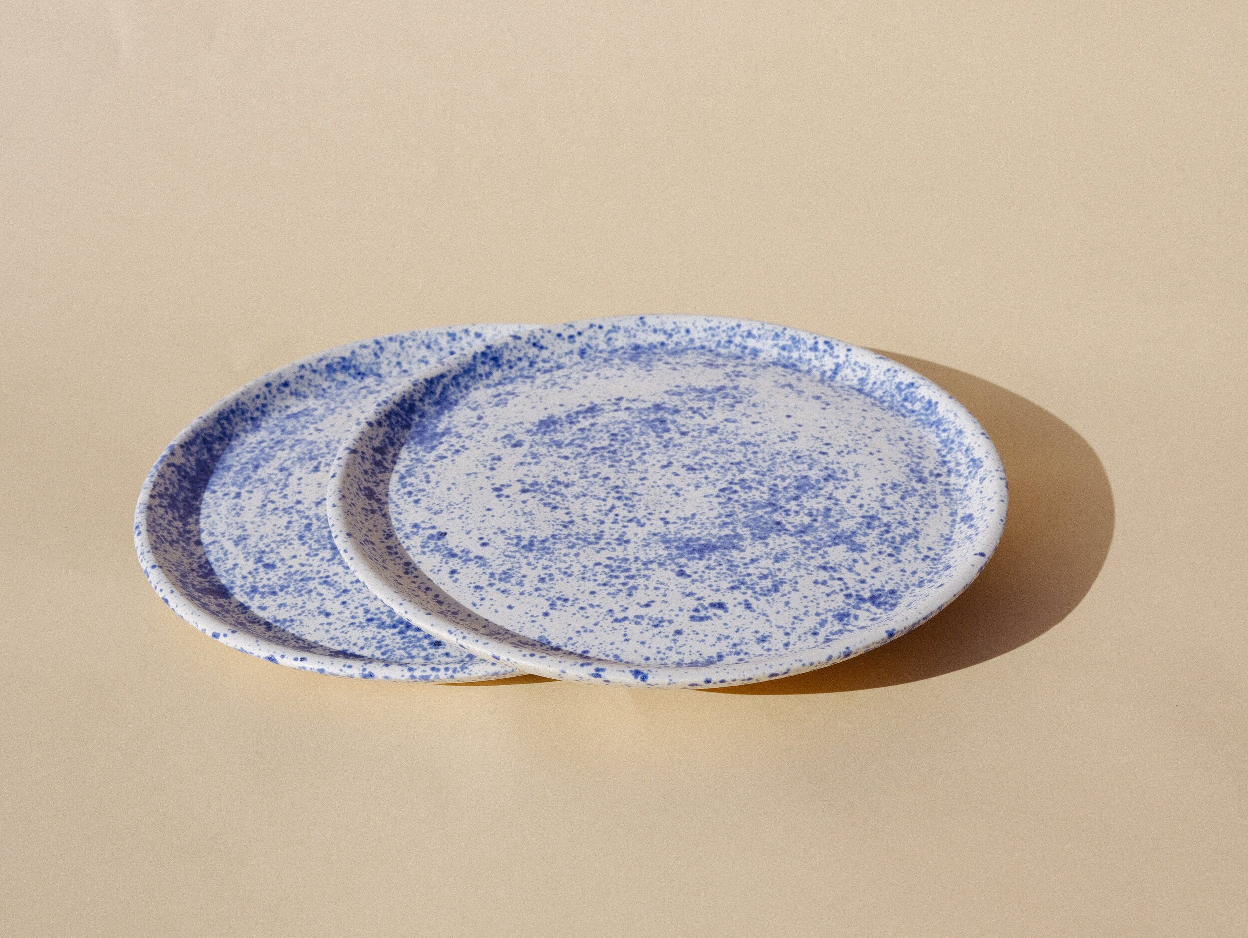 Salamat Ceramics 10" Tephra Plate - Blue Splatter | Garmentory