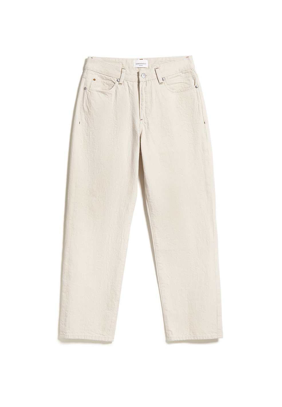 Armedangels Fjellaa Recycled Cropped Undyed Straight Fit Mid Waist ...