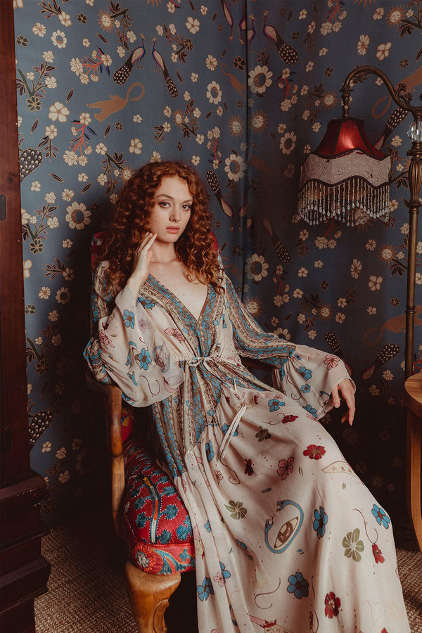 Carolina K Jude Dress - Queendom Print | Garmentory