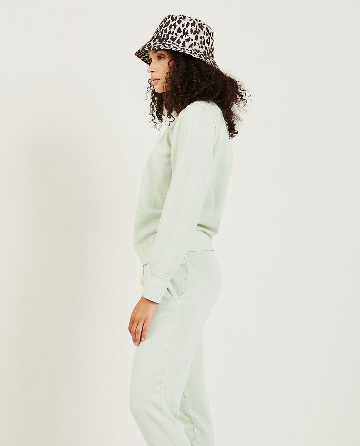 Ganni Recycled Tech Bucket Hat - Leopard | Garmentory
