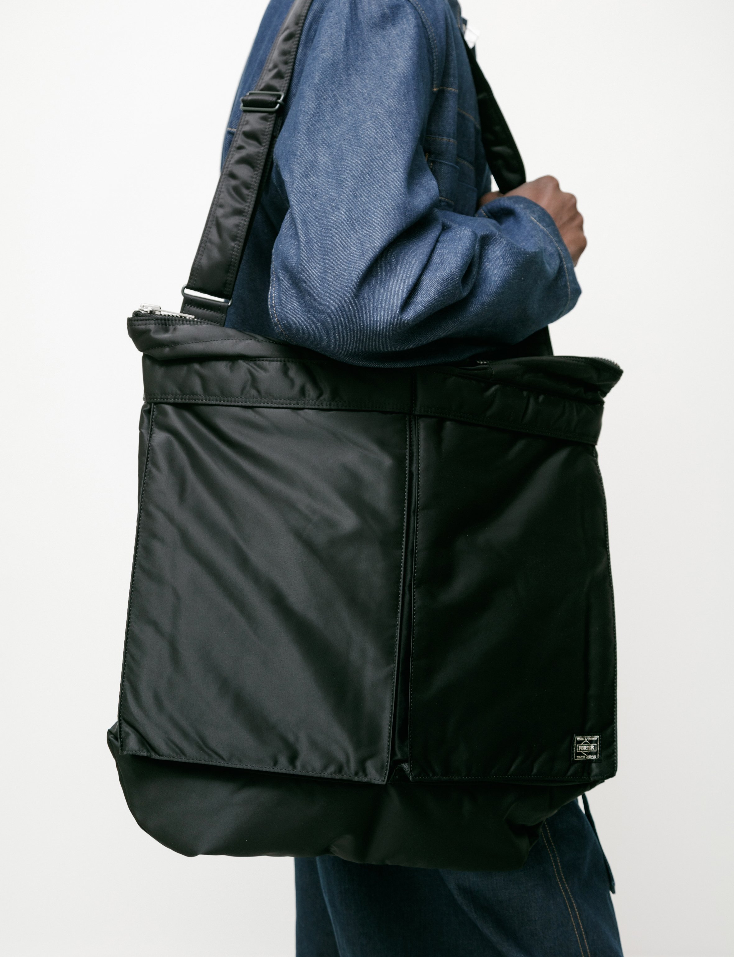 Porter Tanker 2Way Helmet Bag - Black | Garmentory