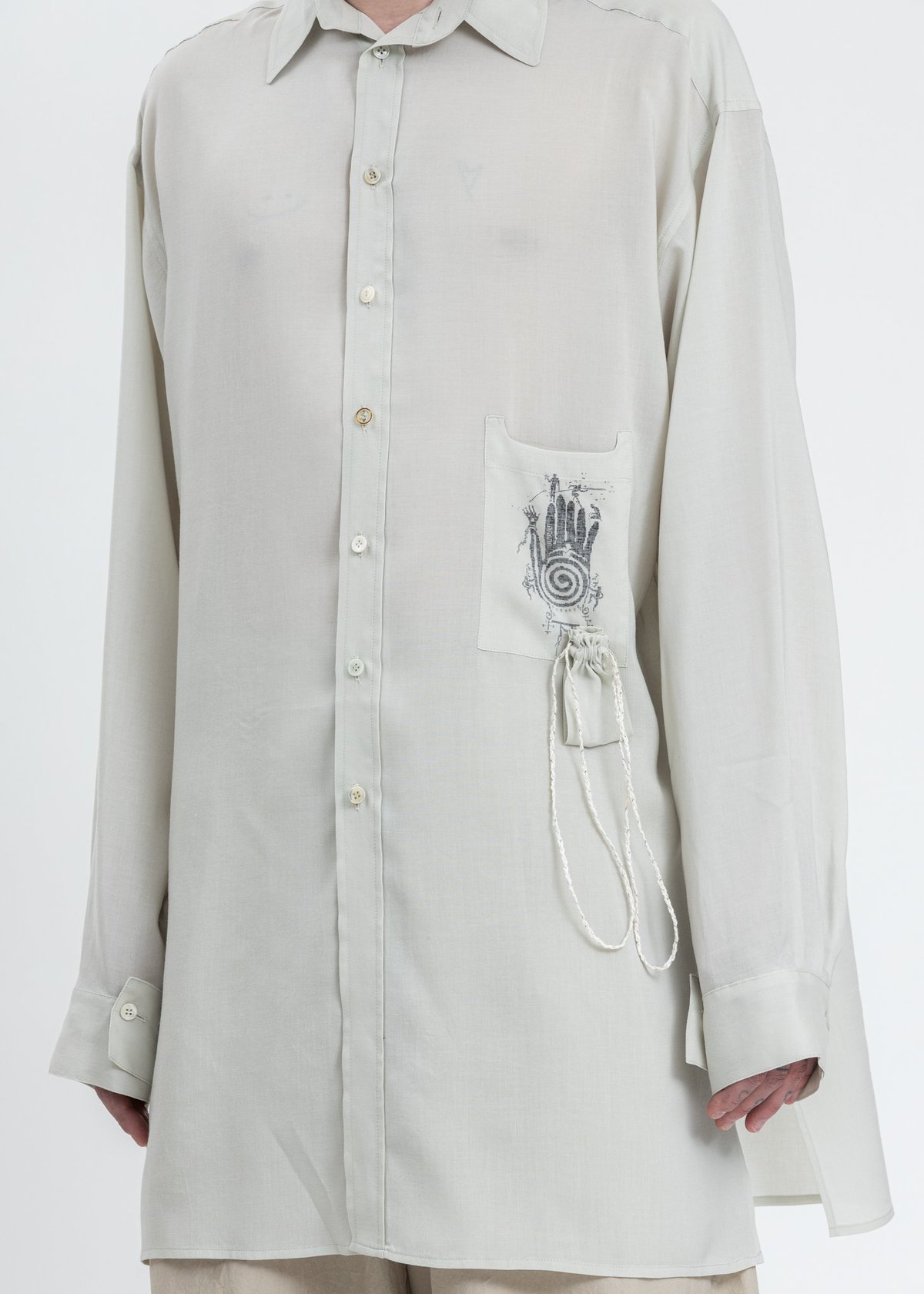Hyein Seo Oversized Palm Shirt - Green | Garmentory