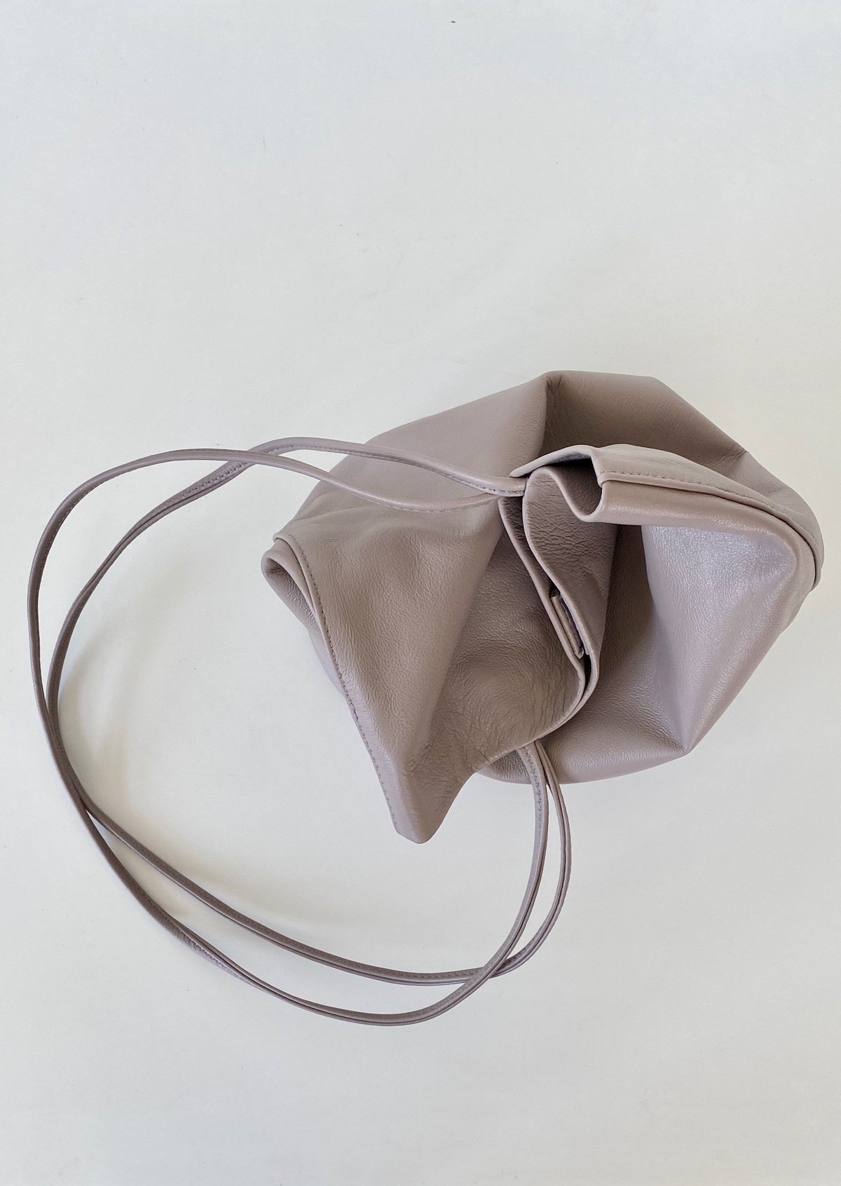 Modern Weaving Drape Oval Bucket bag - Dove Grey | Garmentory
