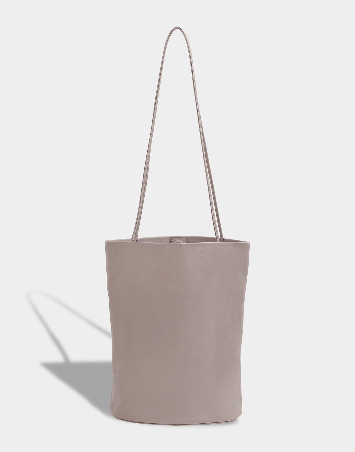 Modern Weaving Drape Oval Bucket bag - Dove Grey | Garmentory